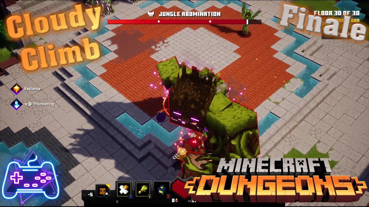Minecraft Dungeons (Xbox Series X) (Cloudy Climb - Finale) The Tower's Peak - YouTube