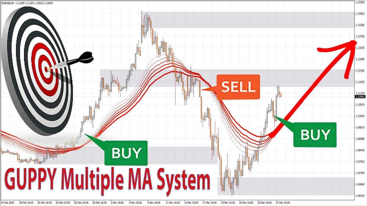 High Accuracy GUPPY Multiple Moving Averages Indicator GMMA Forex & CFD ...