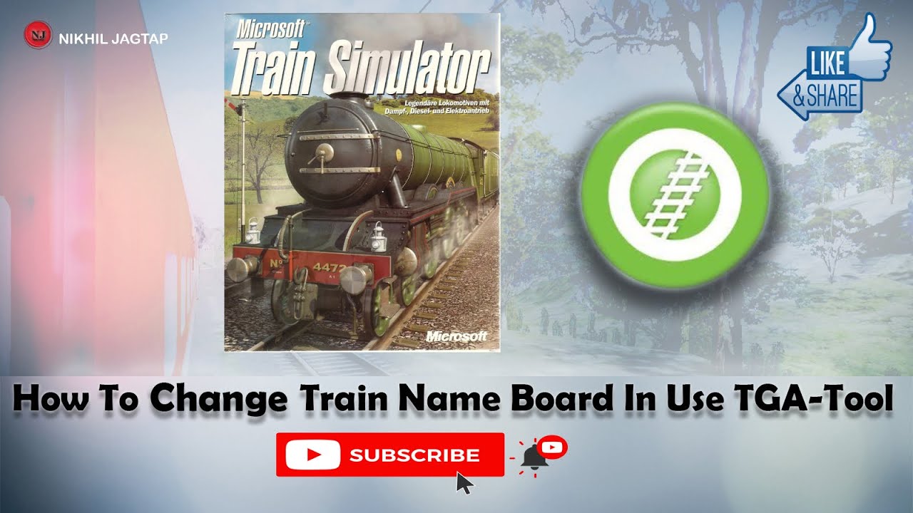 How Change Train name Board and station Boards in TGA-TOOL #MSTS ...