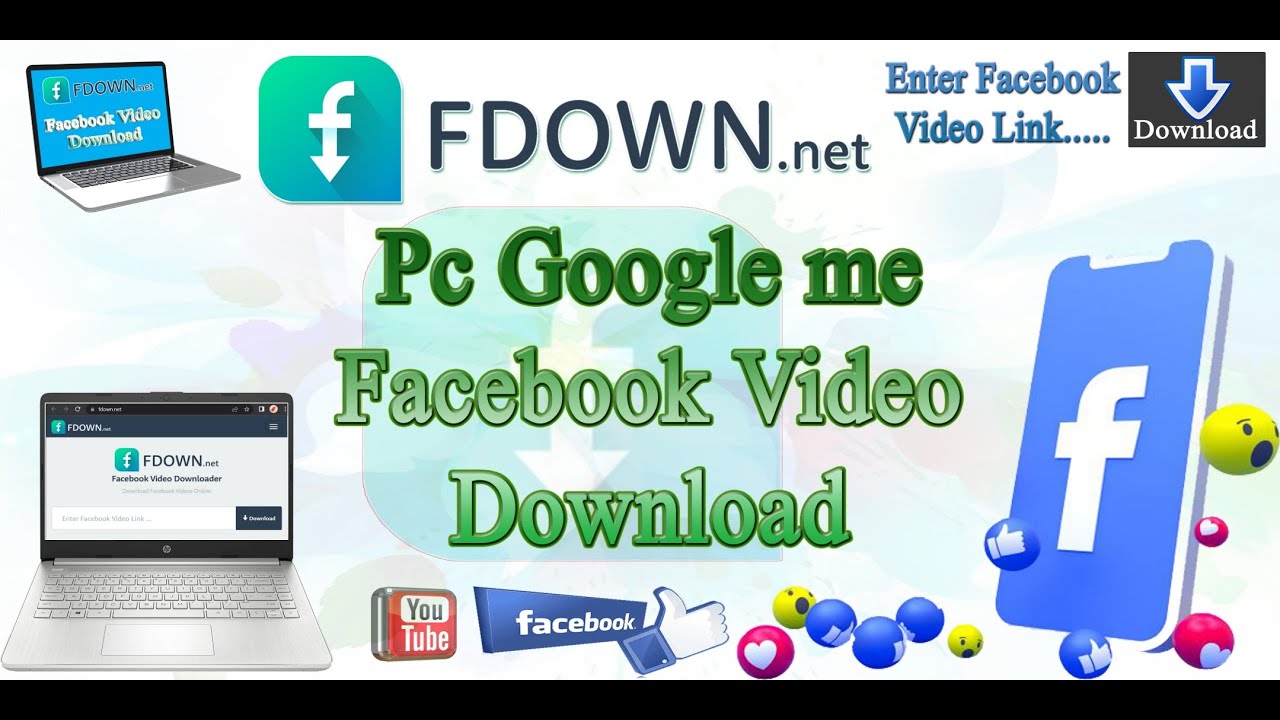 How To Facebook Video Download ( fdown.net ) - YouTube