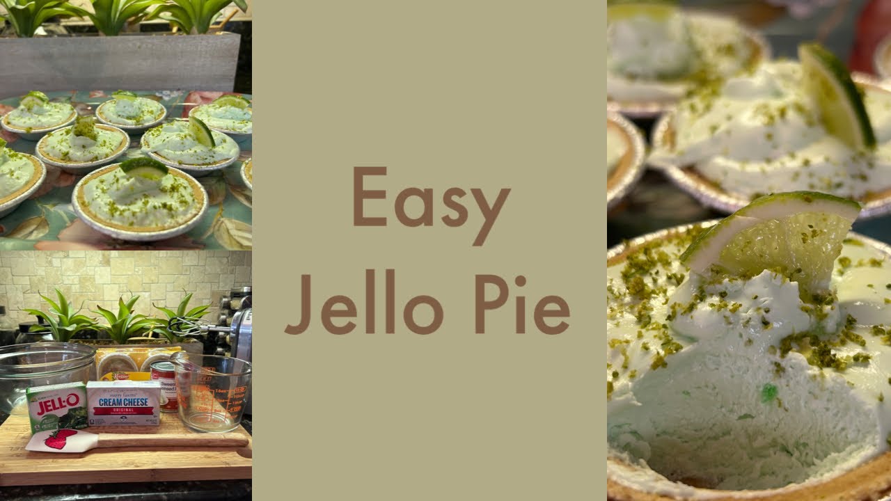 Easy mini Jello pie (Delicious!) - YouTube