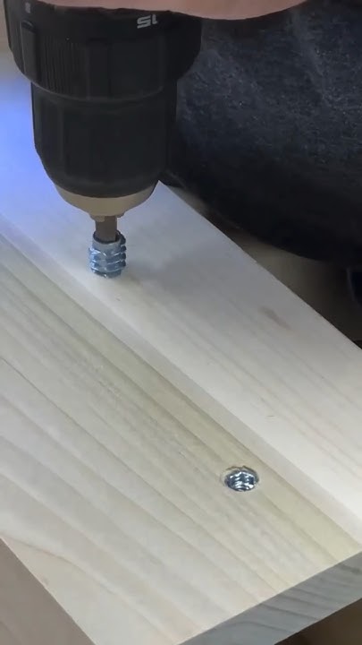 Adding threaded inserts to a project. - YouTube