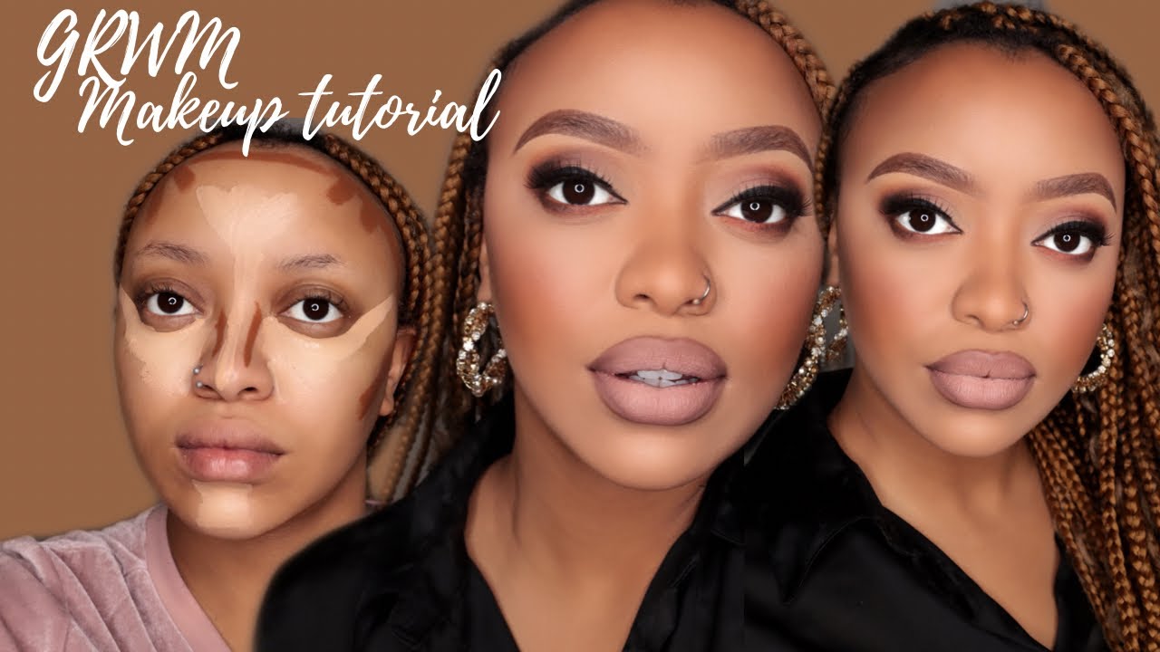 Simple Beginner Friendly Makeup Routine||GRWM||SouthAfricanYoutuber ...