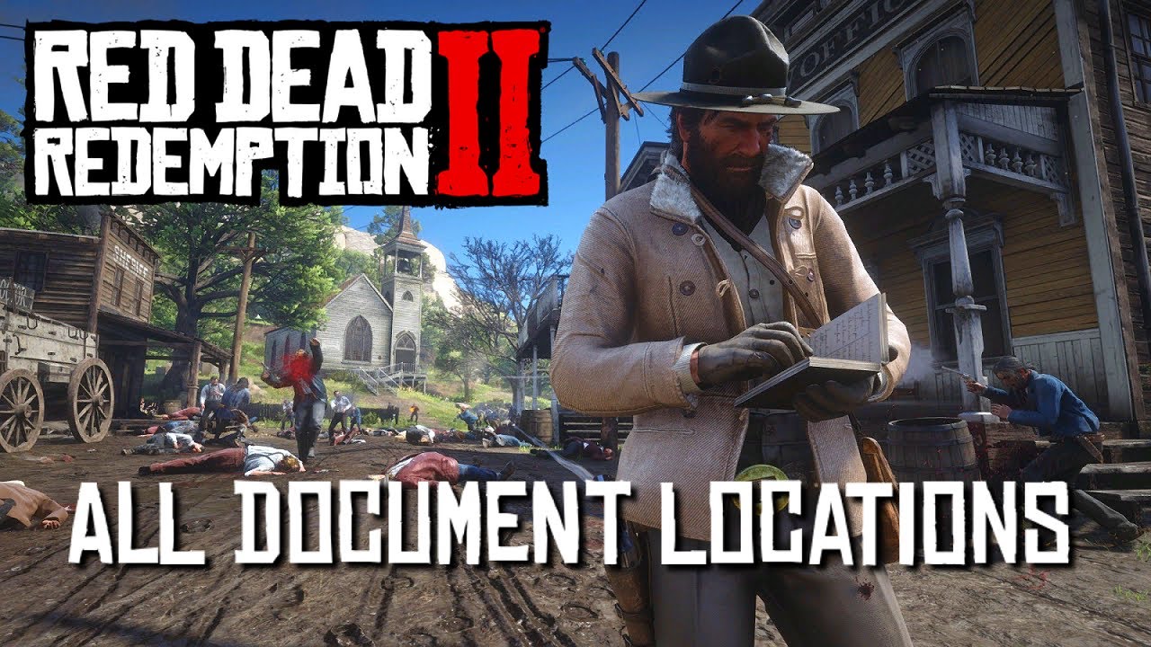 Red Dead Redemption 2 - All Document Locations - YouTube