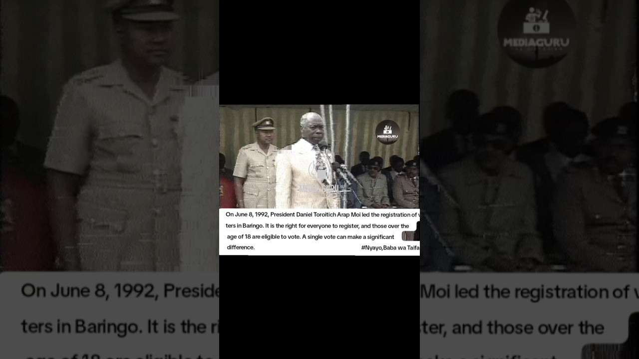 On June 8, 1992, President Daniel Toroitich Arap Moi led the ...