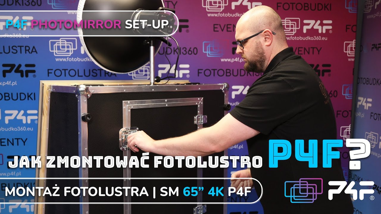 Montaż fotolustra P4F SM 65" 4K | P4F photomirror SET-UP - YouTube