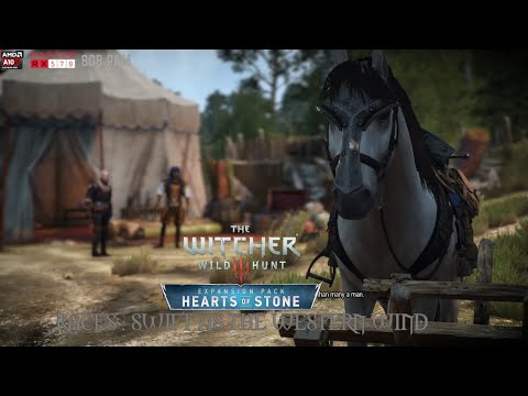 The Witcher 3 : HoS Sidequest - Races : Swift as The Western Wind [Full Gameplay]
