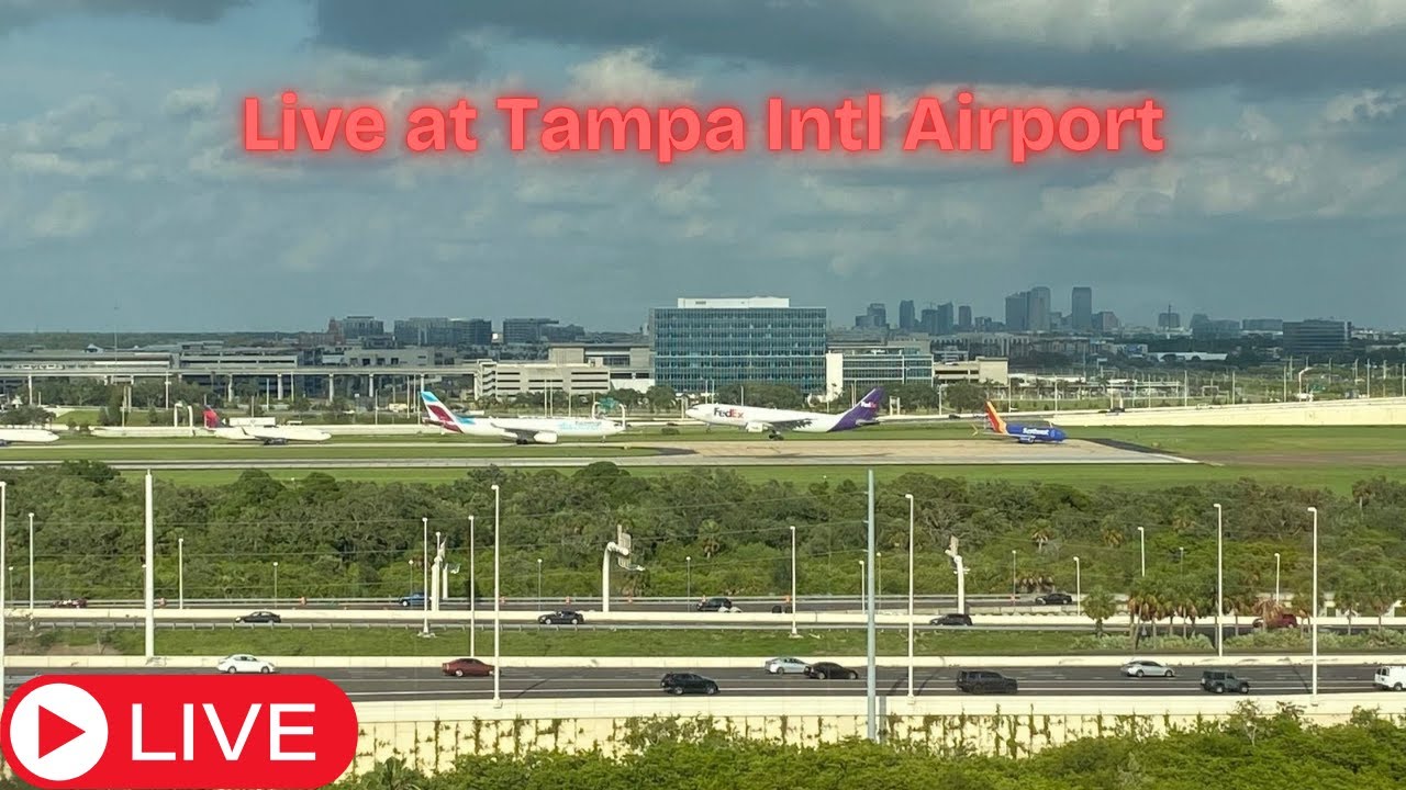 LIVE CAMERA | Tampa International Airport with ATC (Live Planespotting ...