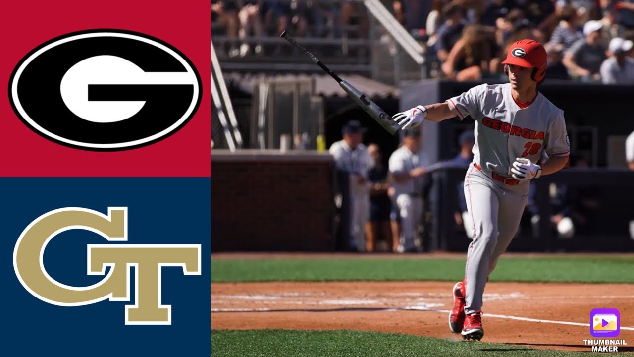 Georgia Highlights vs Georgia Tech | 2023 College Baseball Highlights ...