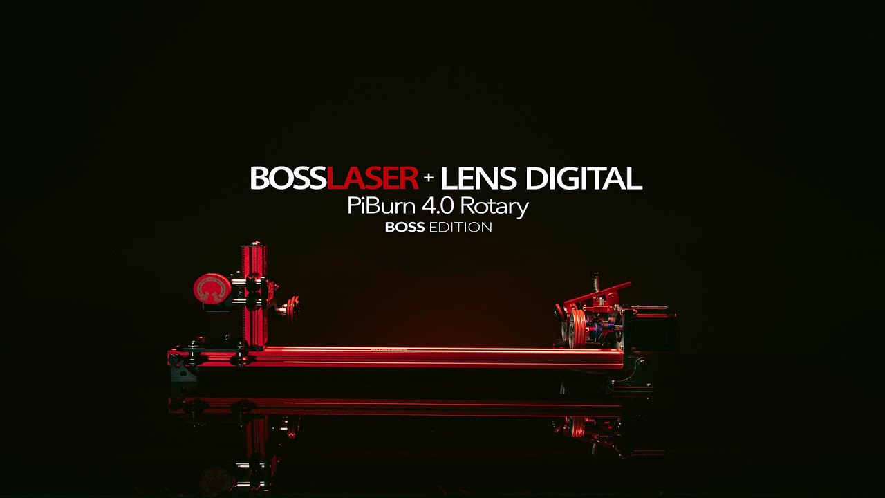 Bosslaser | Lens Digital - Piburn 4.0 Rotary - YouTube