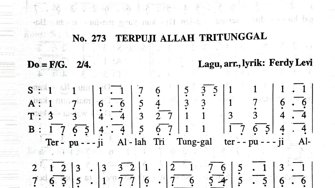 Lagu Misa Komuni || Terpuji Allah Tritunggal || Lagu Misa Hari Raya Tri Tunggal Mahakudus - YouTube