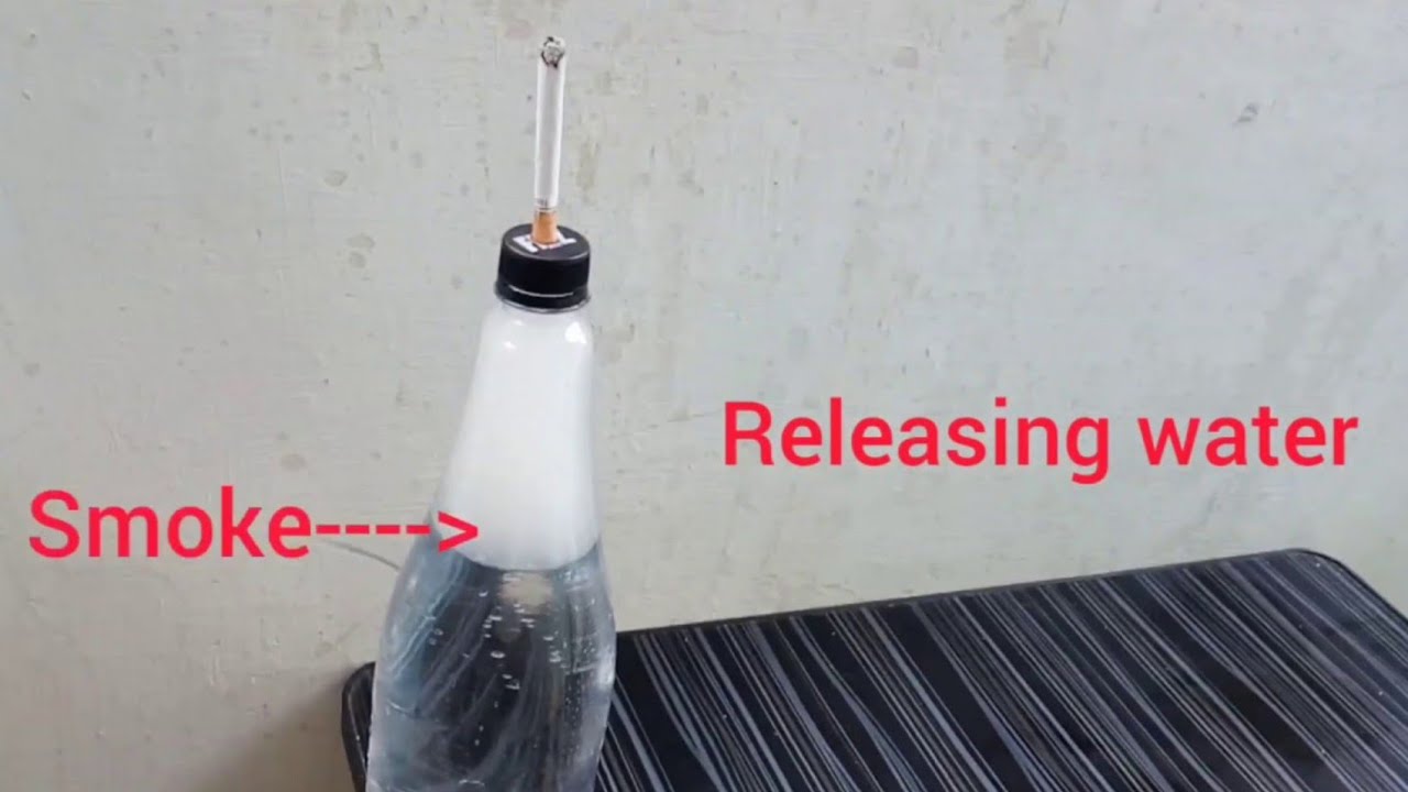 Cigarette smoke effect (experiment) - YouTube