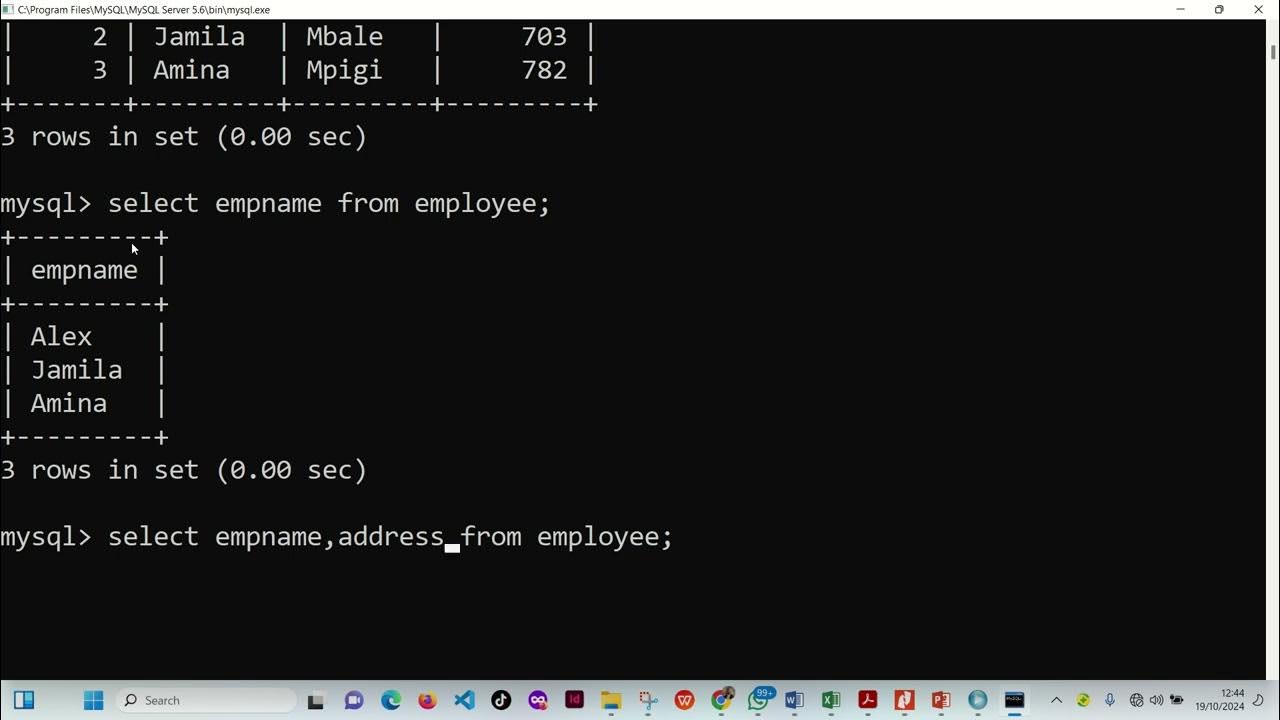 Database - SQL - Lecture 3 - YouTube