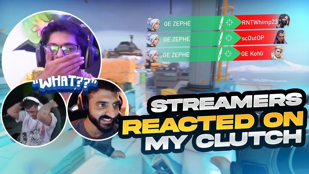 Streamers Reacting To My Clutch At Streamer Showdown - YouTube