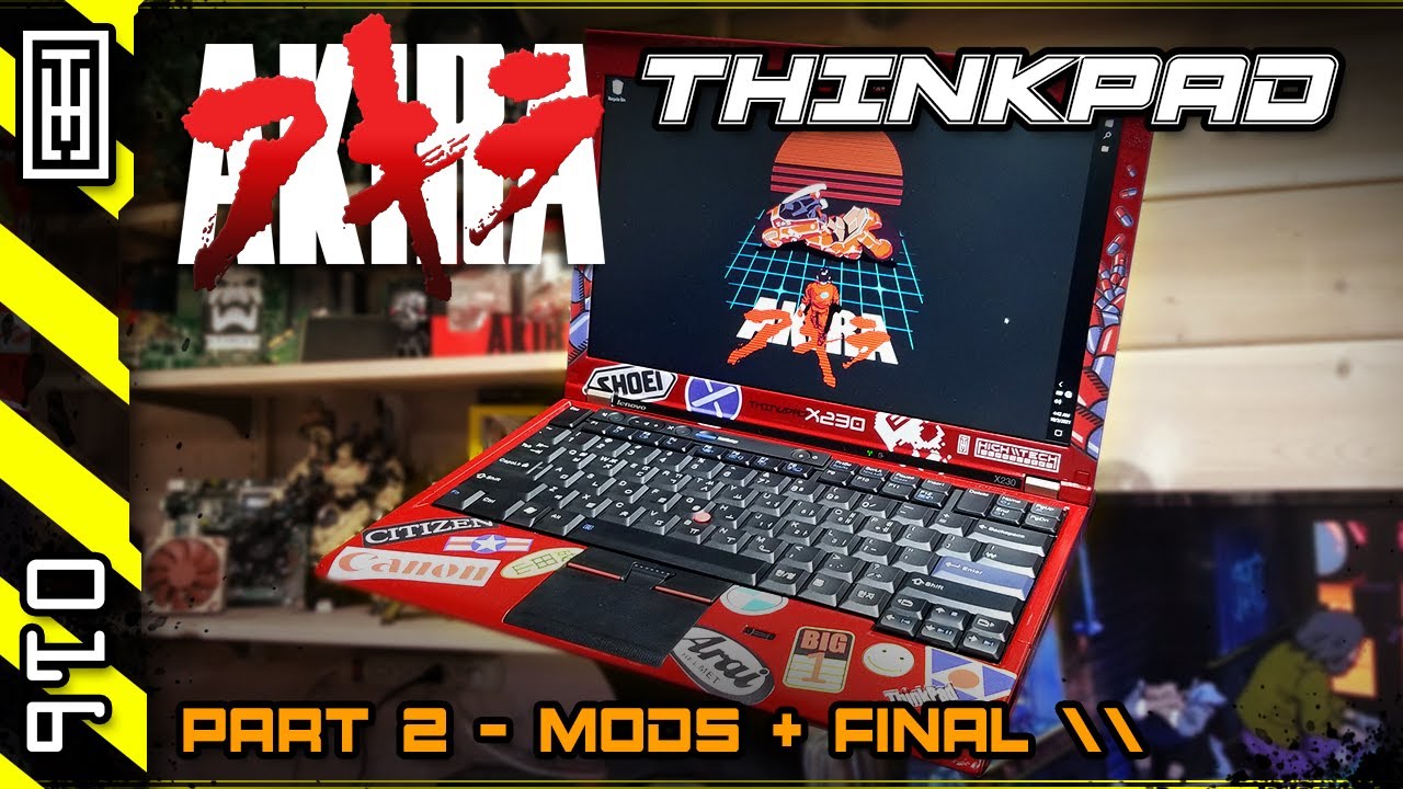 💻 AKIRA Thinkpad! - Part 2 - DIY Custom Painted Lenovo X230 Laptop, HD ...