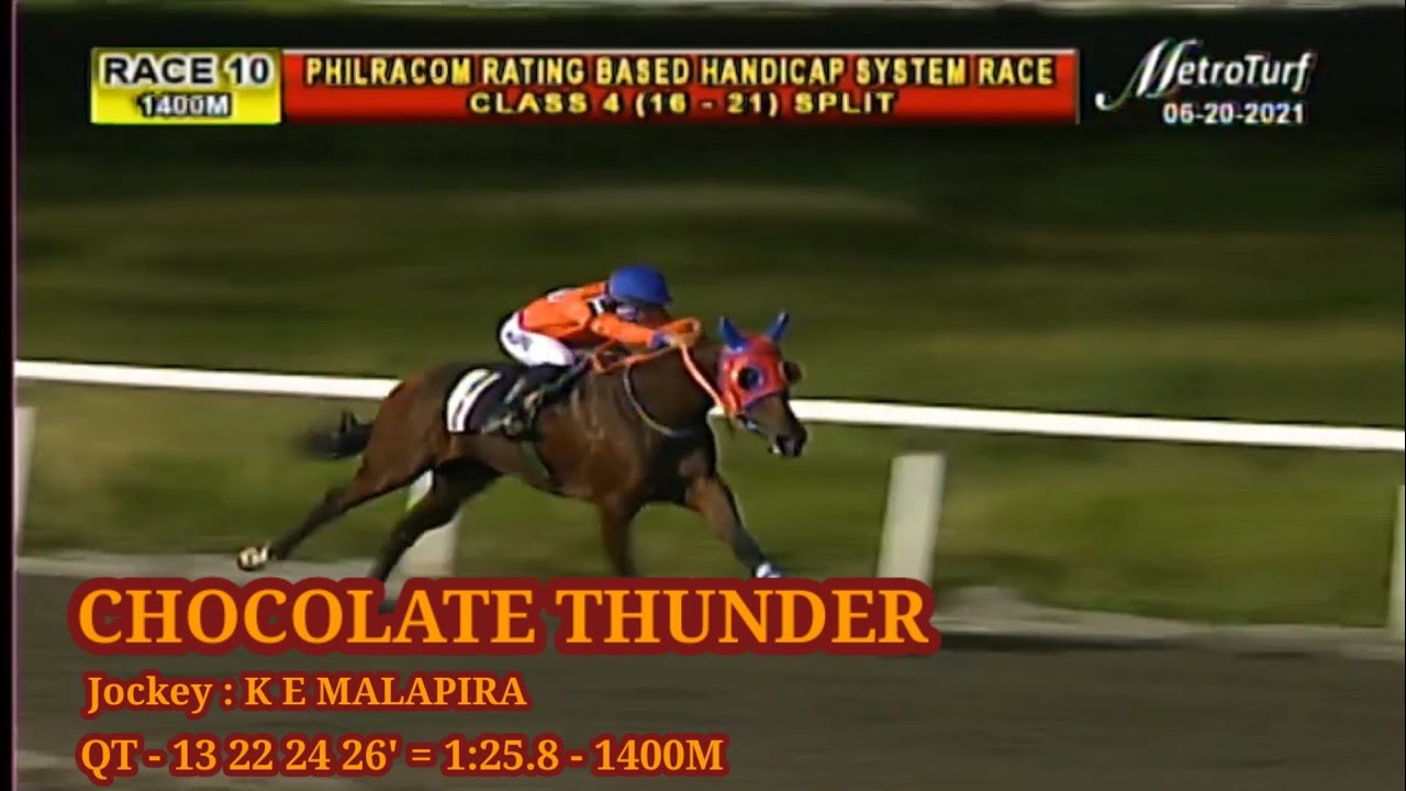 RACE 10 | CHOCOLATE THUNDER | Metro Turf Live Racing MMTCI | June 20 ...