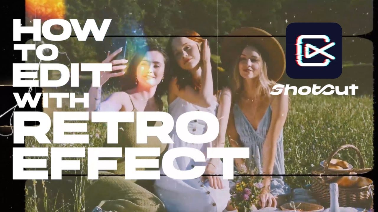 Add Retro Effects Tutorial - ShotCut Free Video Editor - YouTube