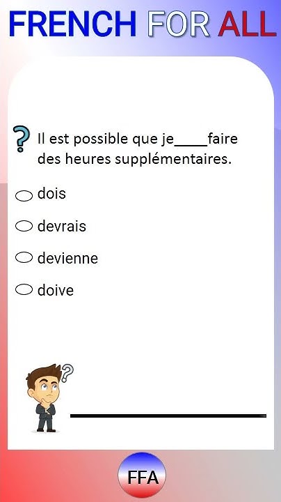 Practice french, Answer me, multiple choice question - YouTube