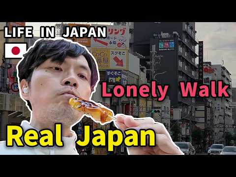 A Lonely Walk in Juso, Osaka | Japanese Salaryman's Day Off | Exploring Real Japan