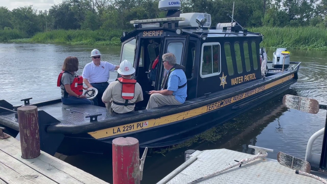 Officials Tour Morganza To The Gulf Hurricane Protection System