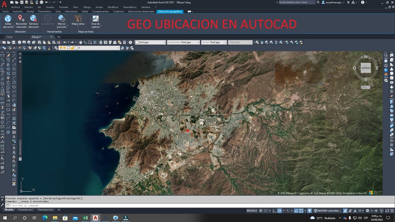 COMO ACTIVAR GEOPOSICION EN AUTOCAD - YouTube