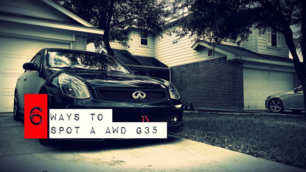 How To Spot An AWD G35 - YouTube