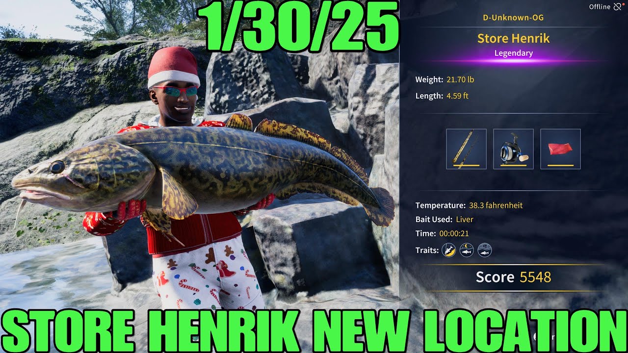 Store Henrik Is The Legendary Fish Active This Week 1/30/25 - Call Of ...