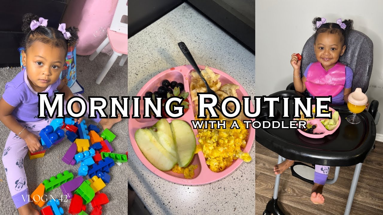 REALISTIC Morning Routine With A Toddler | Dasia Temia - YouTube