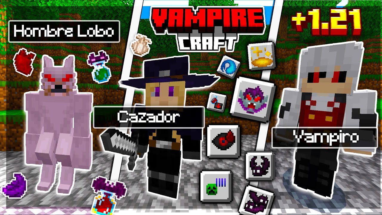 🩸 Vampire Craft ADDON GUÍA COMPLETA Para MINECRAFT PE/BEDROCK 1.21 ...