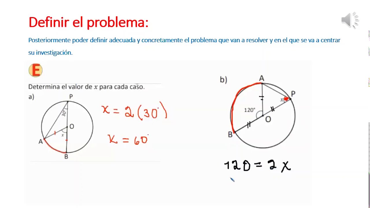 Ángulos Inscritos y Central de la Circunferencia (Unidad 7: Lección 1 ...