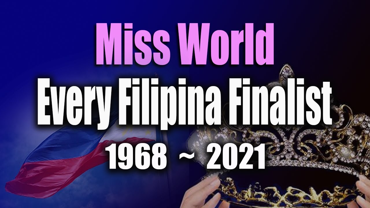 Every Miss World Filipina Finalist 1968 - 2021 - YouTube