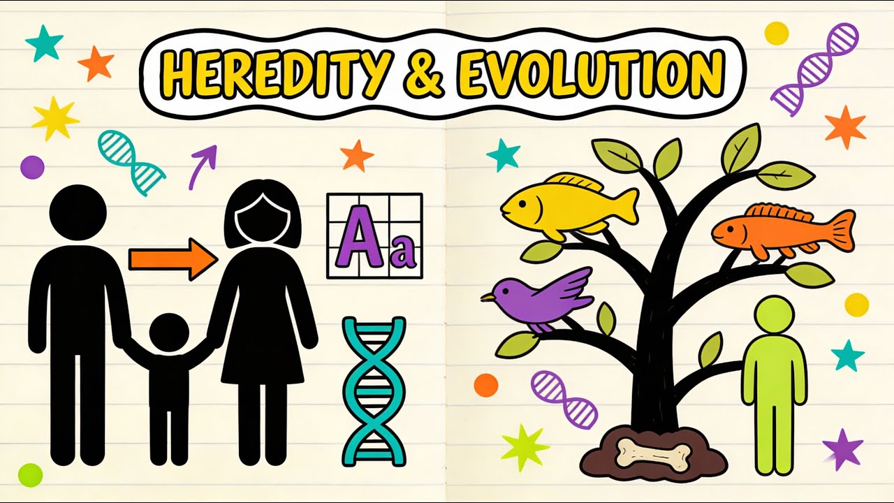 Heredity & Evolution Made Easy: Traits, Genes and Mendel's Experiments ...