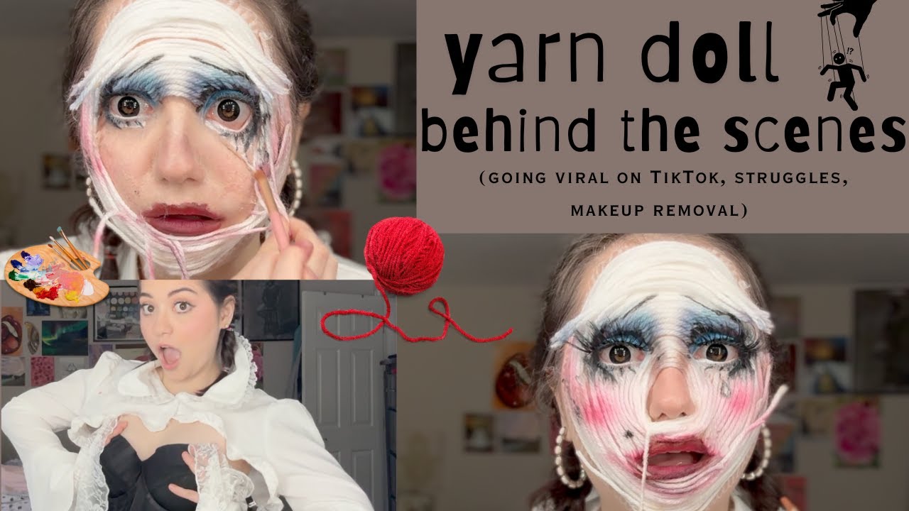 CRAZY Yarn Makeup Trend.... - YouTube