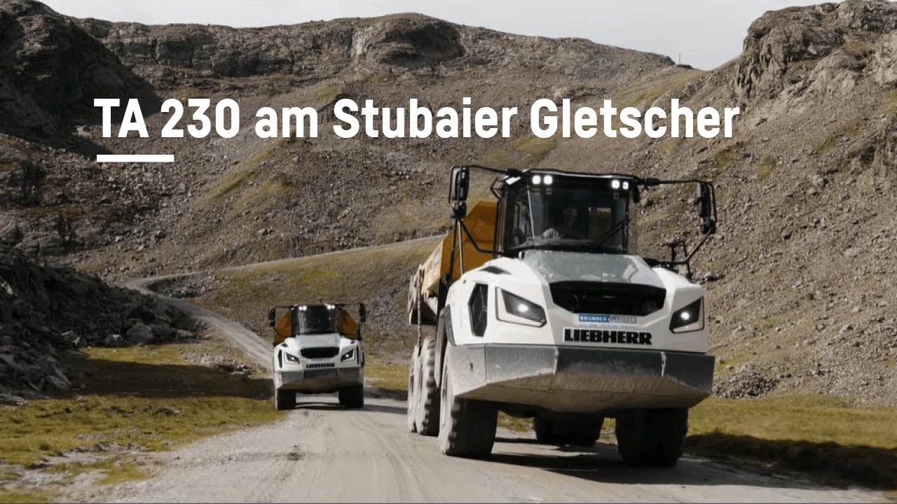 Liebherr TA 230 am Stubaier Gletscher - YouTube