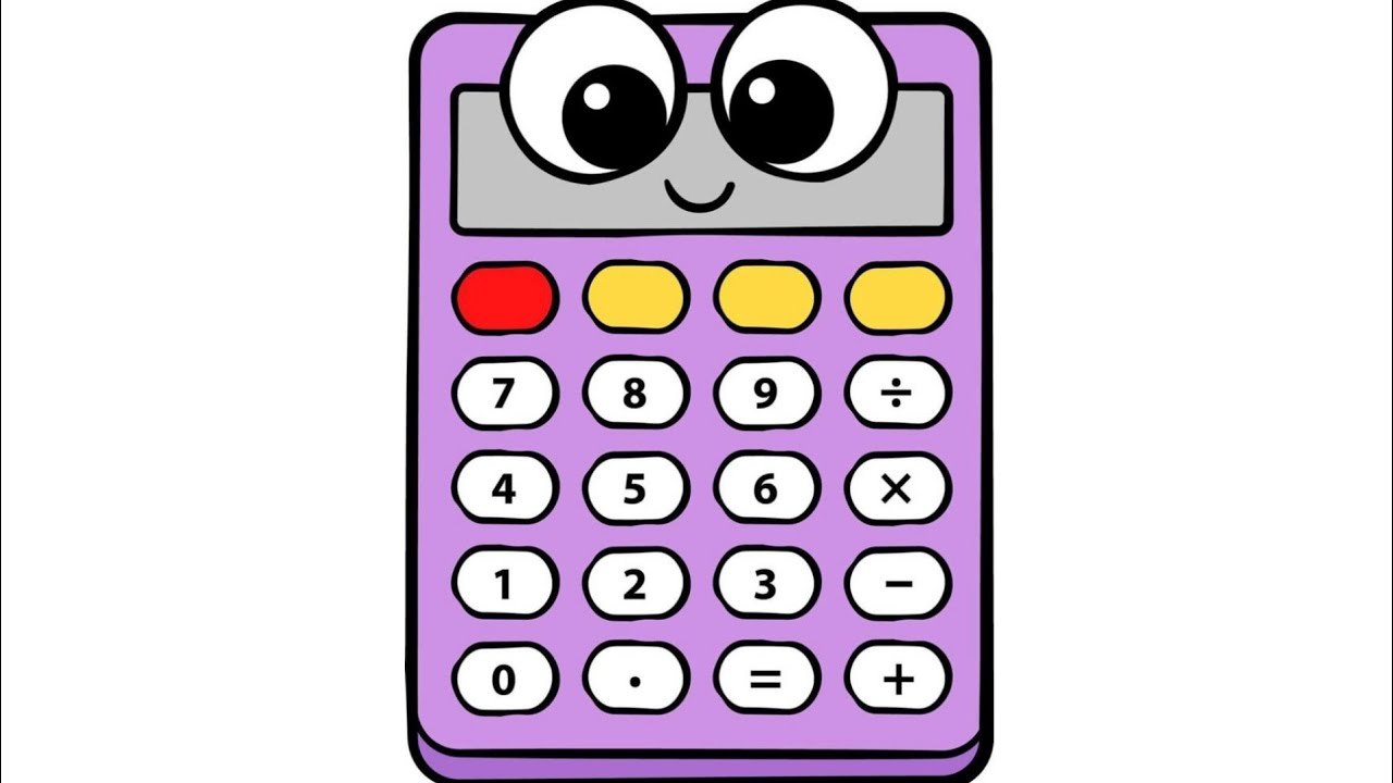 How to Draw Calculator Step by Step - YouTube