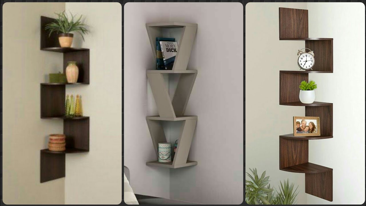 Colorful Wood Wall Shelves Decorating Ideas/Wood Floated Rack Styles ...