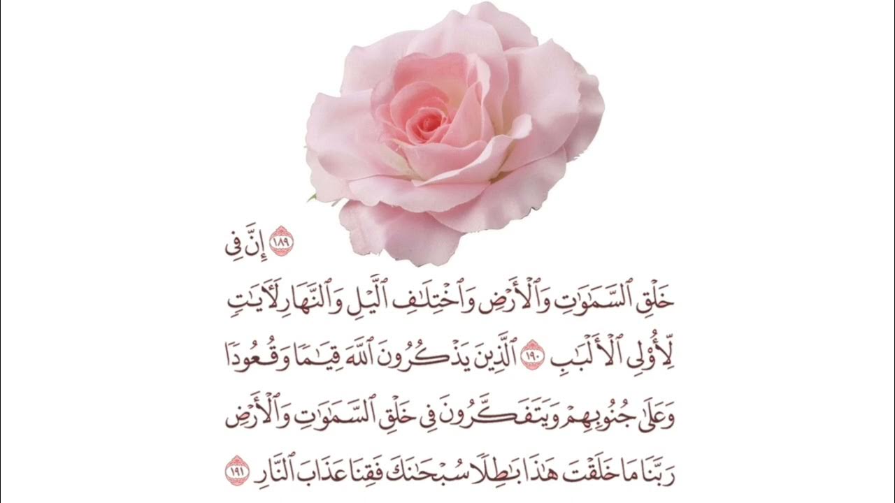 ﴿الَّذينَ يَذكُرونَ اللهَ قِيامًا وَقُعودًا وَعَلى جُنوبهم ويتفَكَّرونَ