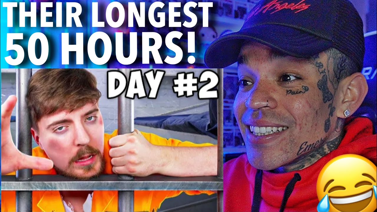 MrBeast - I Spent 50 Hours In Prison [reaction] - YouTube