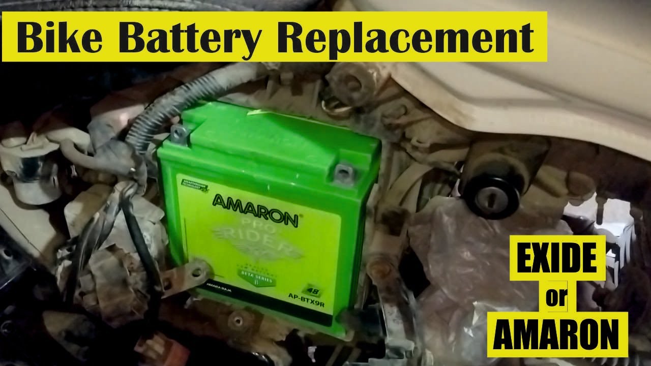 How to change Motorcycle Battery I Best Battery for Bike I DIY Bike's ...