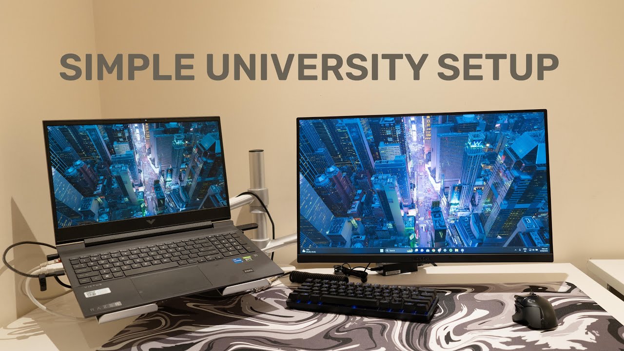 My Desk Setup at University│Back to the UK - YouTube