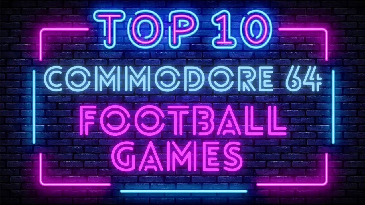 The Best Ten Commodore C64 Football Games Ever Made! - YouTube