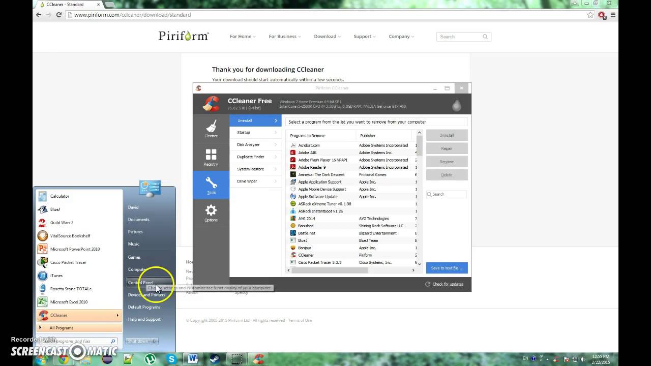 CCleaner Install/Use Tutorial (For Windows or Mac) - YouTube