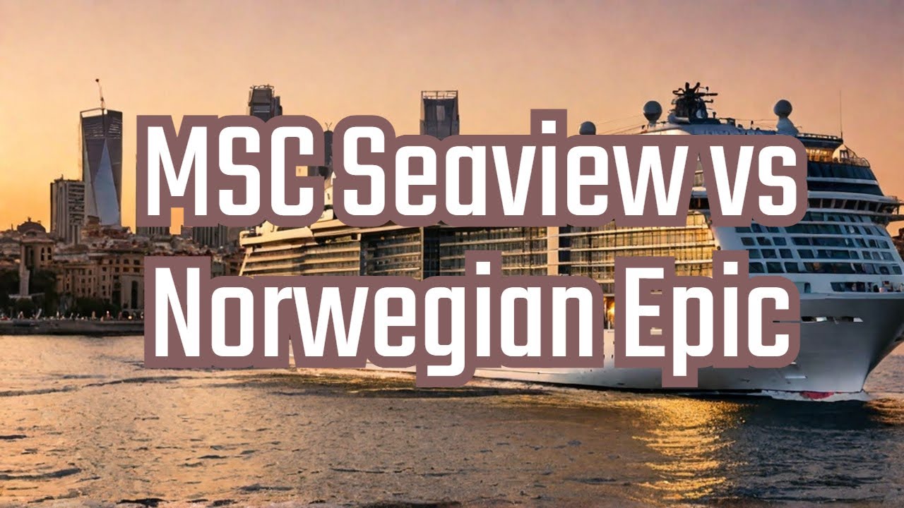 MSC Seaview Leaving Barcelona To Cheers And Whistles From Norwegian ...