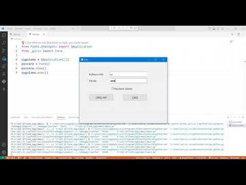 Giriş Formu Button - Messagebox İşlemleri - YouTube
