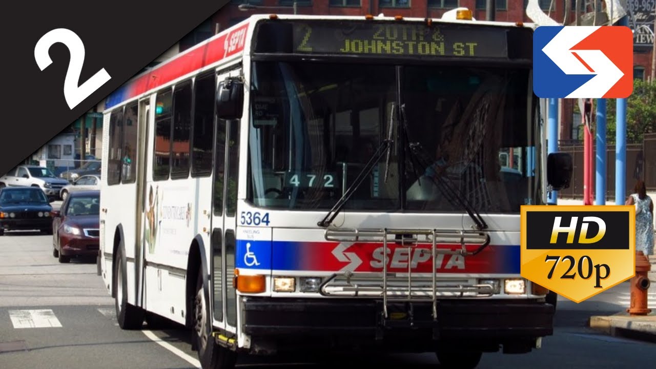 SEPTA Ride: 1997 NABI 416.08TA #5374 on route 2, 20th-Johnston Bound ...