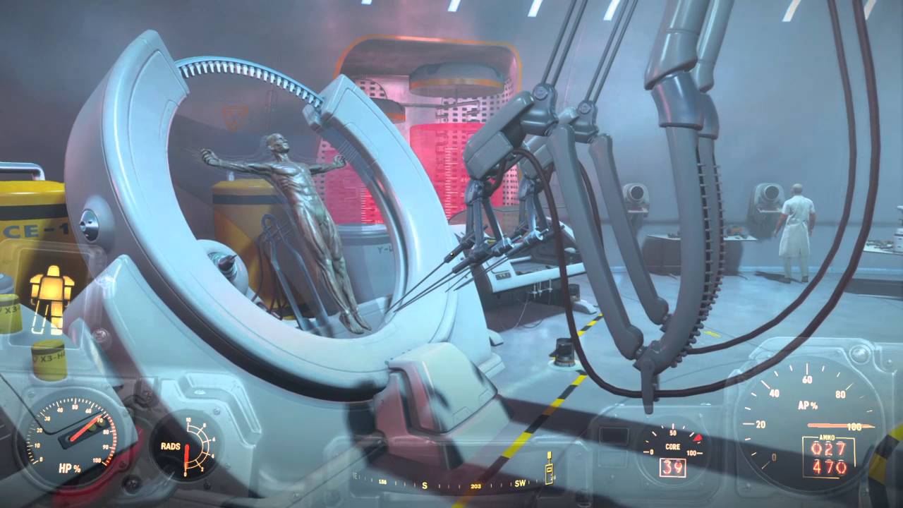 Fallout 4 scary robot factory - YouTube