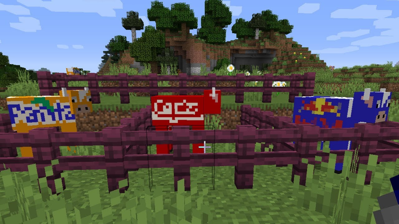 Epic Minecraft Cows (Custom Cows Mod - Mods with Mel) - YouTube