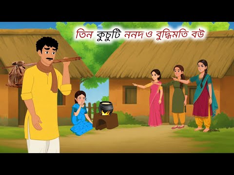 তিন কুচুটি ননদ ও বুদ্ধিমতি বউ ll Bengali Moral Stories ll Bengali Cartoon ll Thakumar Jhuli ll New 