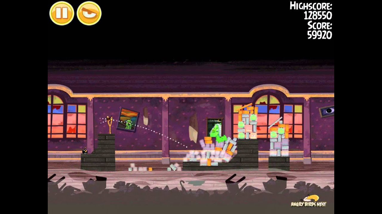 Angry Birds Seasons Haunted Hogs 1-8 Walkthrough 3-Star - YouTube