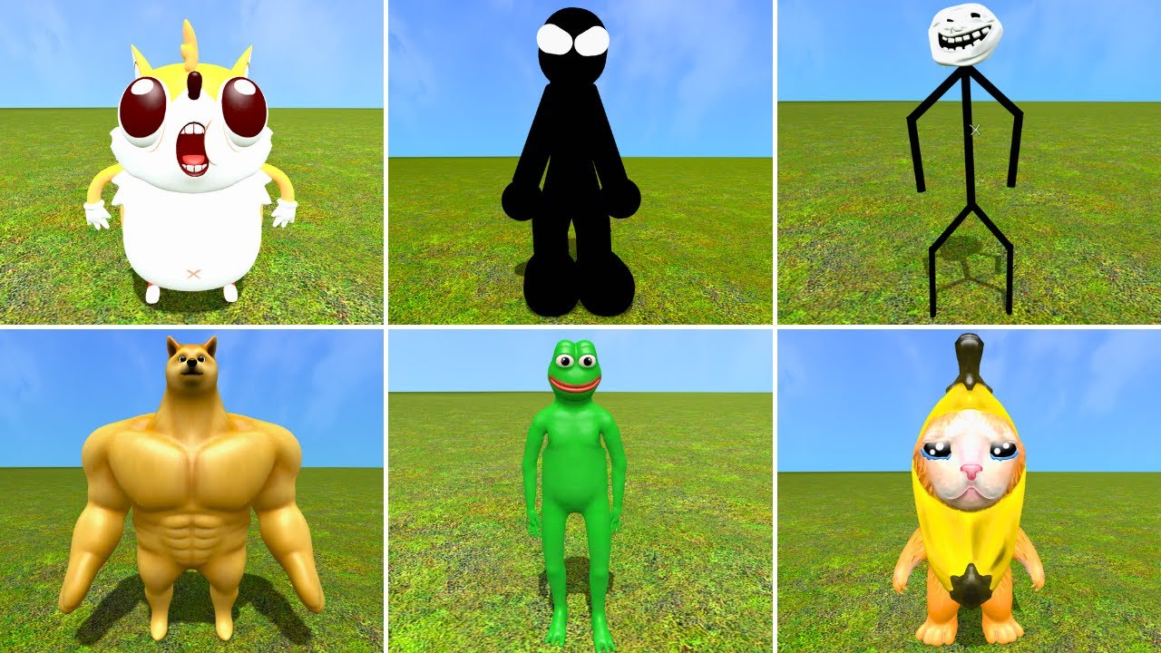 NEW 3D MEMES NEXTBOT PACK IN Garry's Mod - YouTube